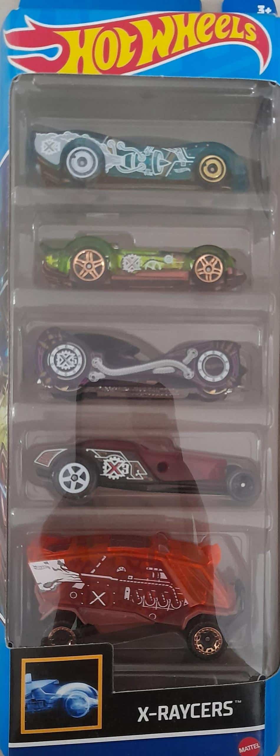Hot Wheels Pack de 5 – X- Raycers - Universo Hot Wheels